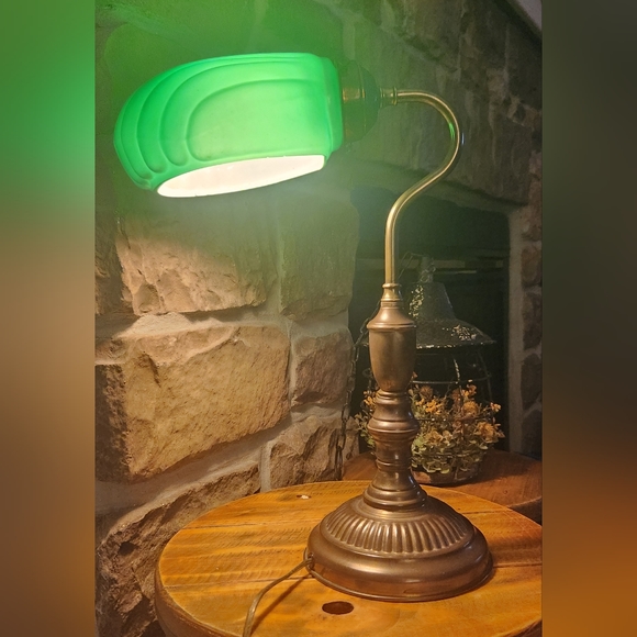 Source Unknown | Accents | Vintage Copper Library Desk Lamp | Poshmark